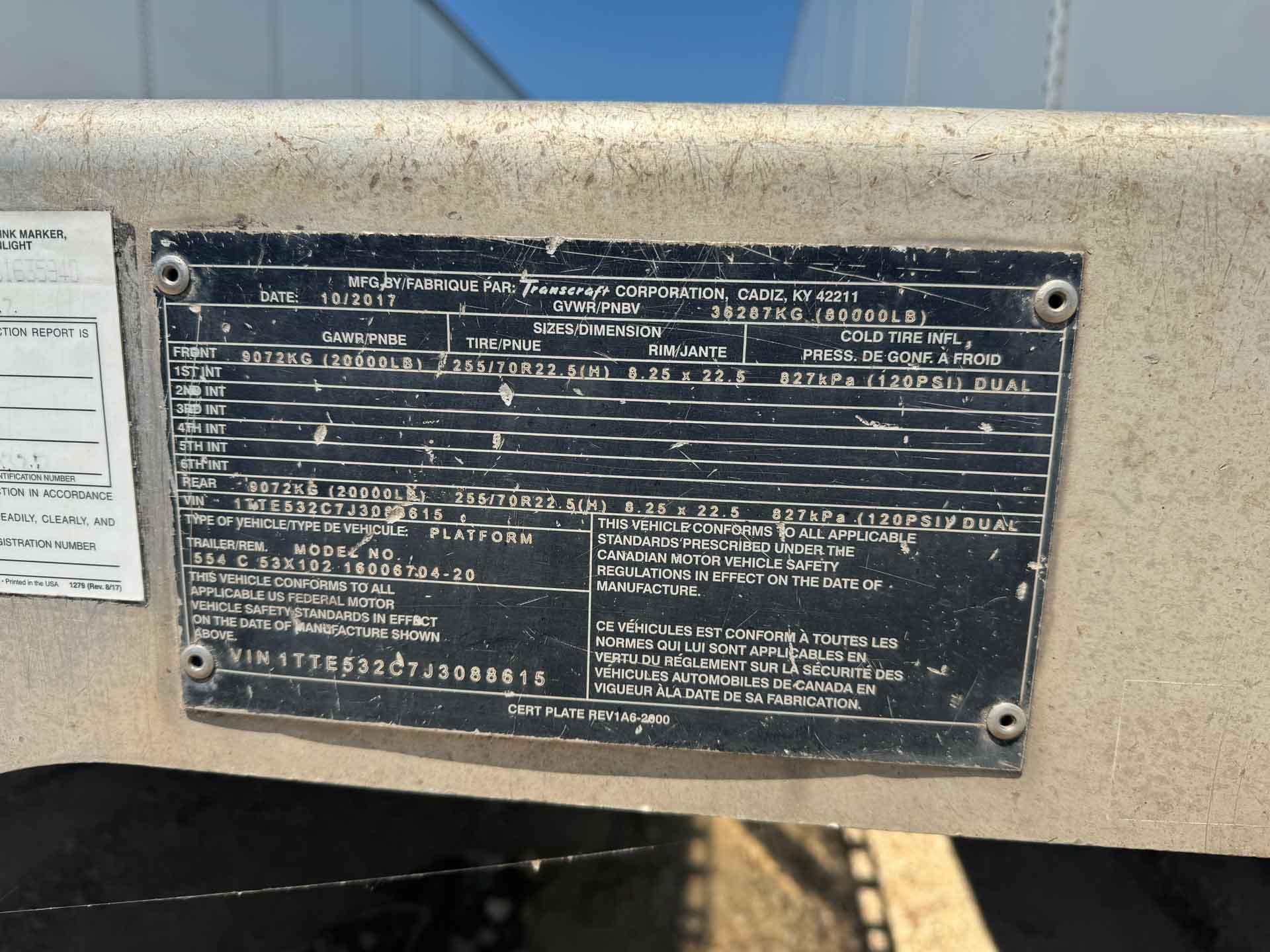 2018 TRANSCRAFT dropdeck 25556 - New & Used Semi Trailers for Sale & Lease